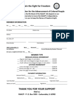 ANC Membership Application Form | PDF | African National Congress | Banks