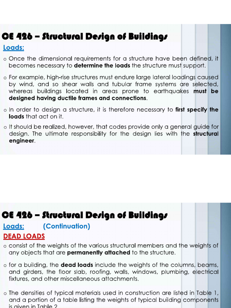 Dead Live Load | PDF