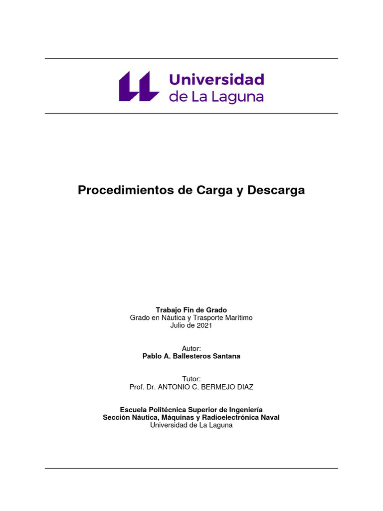 Procedimientos de Carga y Descarga | PDF | Bomba | Tanques