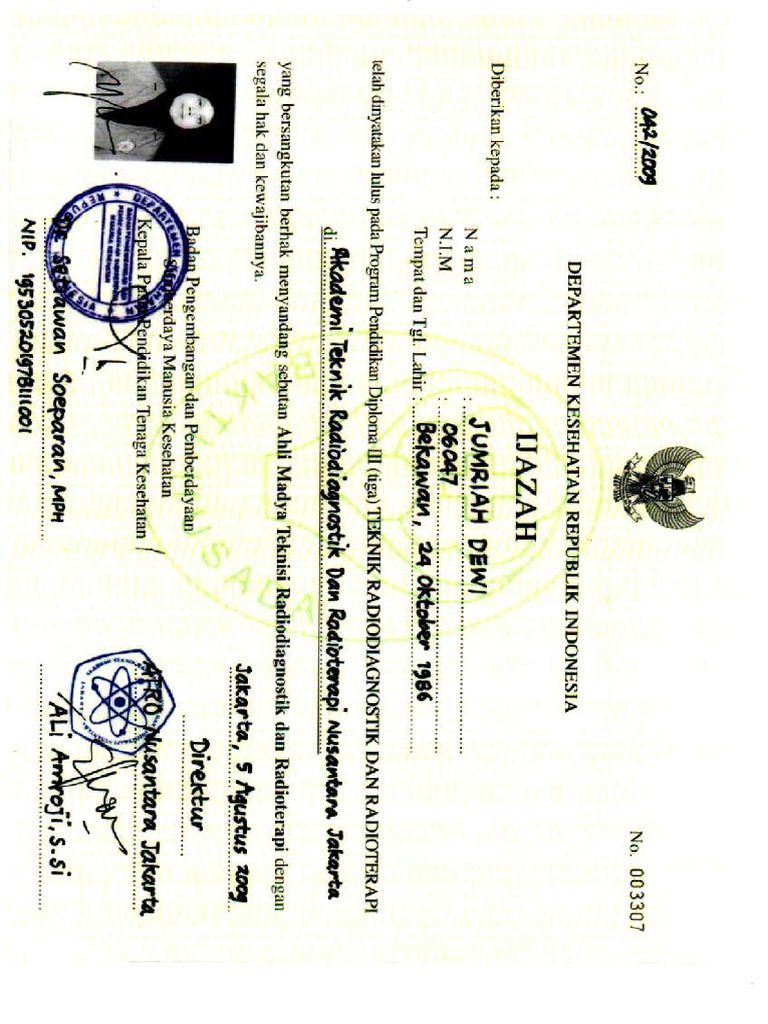 IJAZAH D3-Dikompresi | PDF