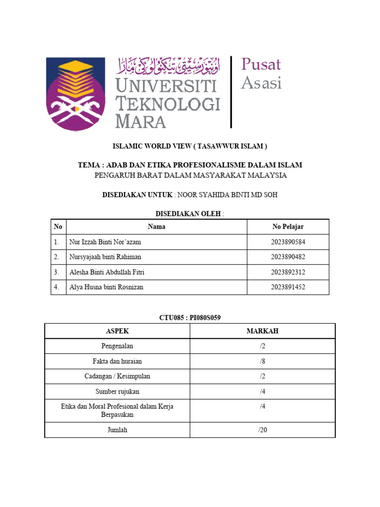 Kertas Kerja CTU | PDF