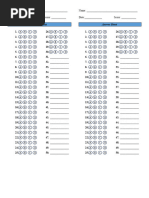 BLS Answer Sheet | PDF