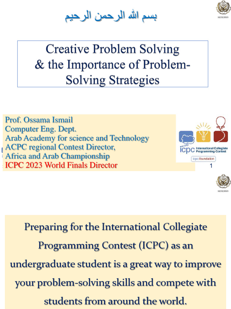 - Problem Solving III - Orientation | PDF - Problem Solving III - Orientation | PDF
