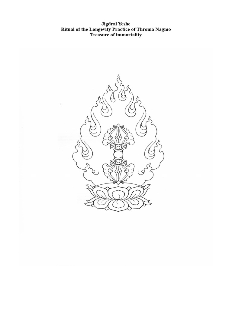 Throma Nagmo Longevity Ritual Guide | PDF | Tibetan Buddhism | Mahayana