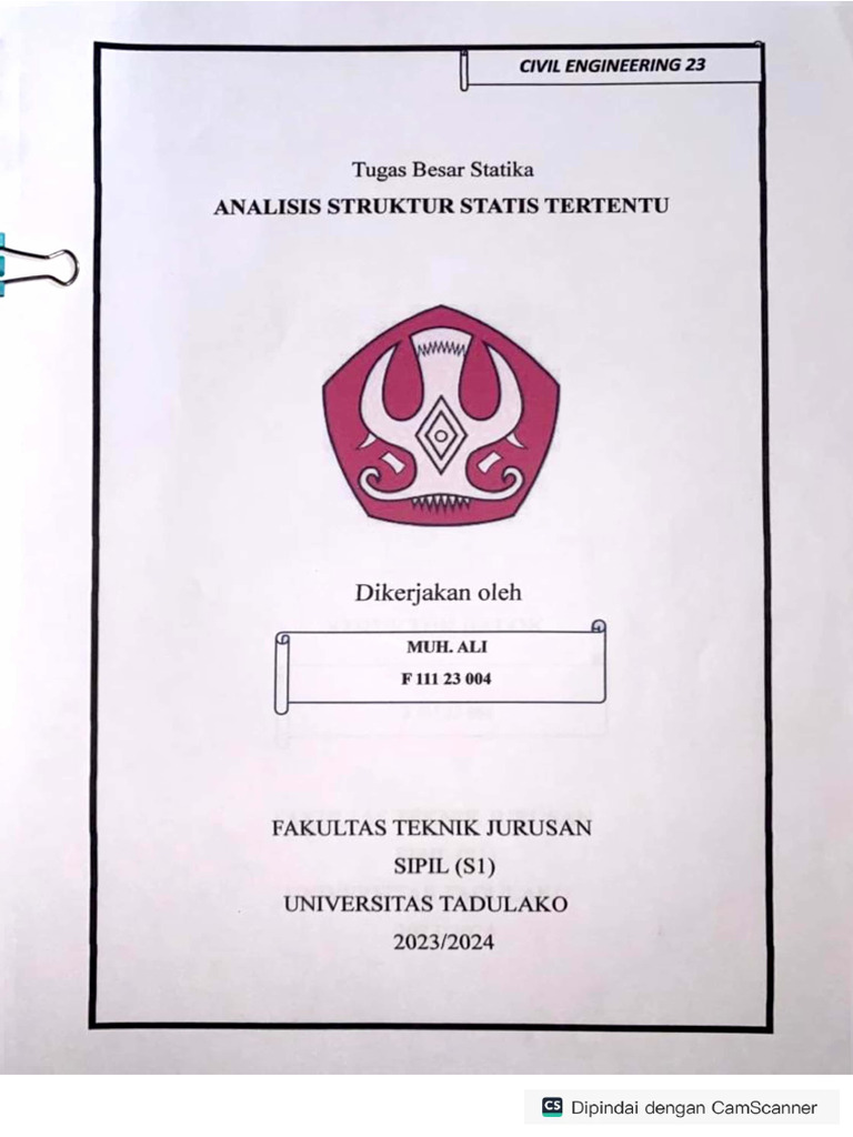 Tubes Statika Muh - Ali | PDF