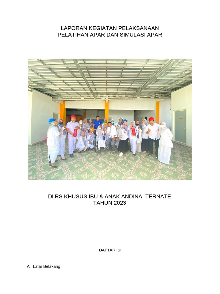 Laporan Kegiatan Pelaksanaan Simulasi Apar | PDF