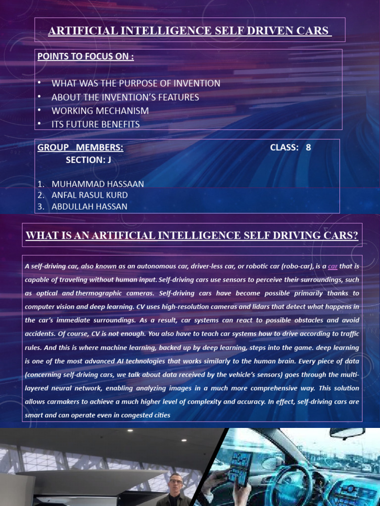 AI Self-Driving Cars Overview | PDF | Artificial Intelligence ...