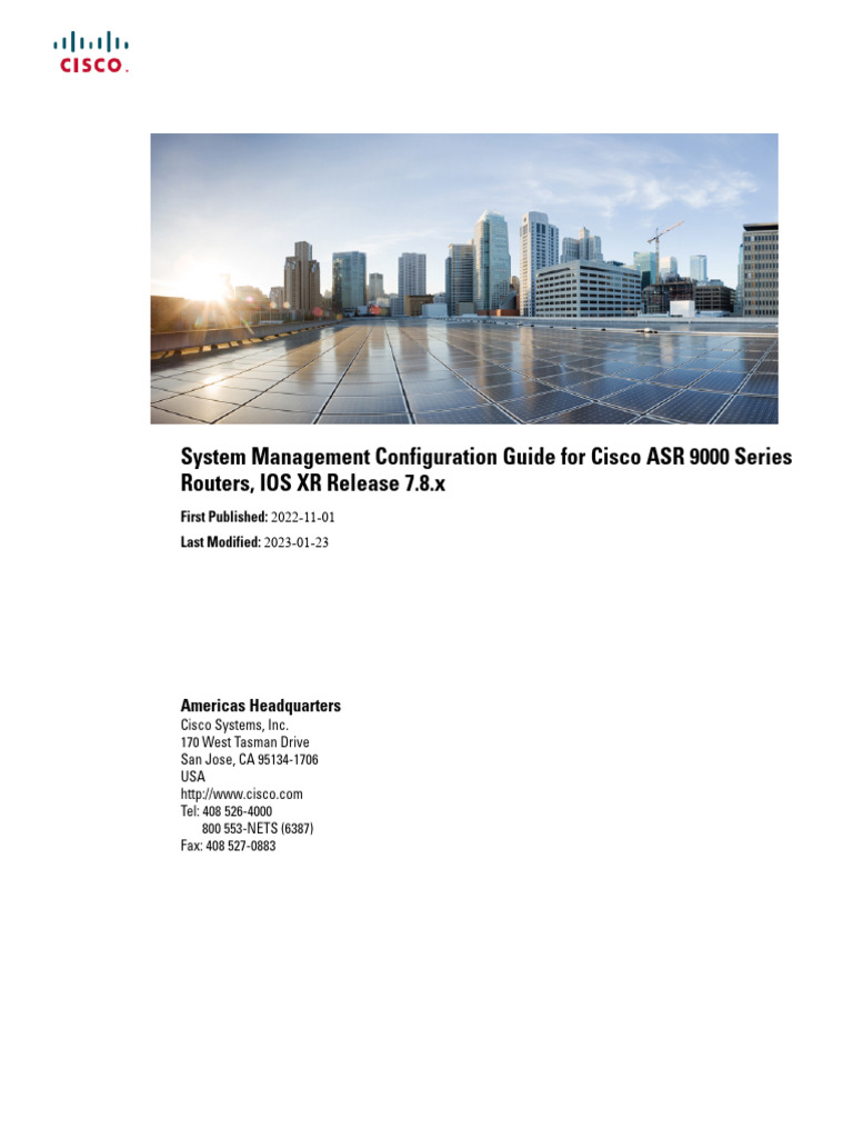 System Management Configuration Guide For Cisco ASR 9000 Series Routers ...