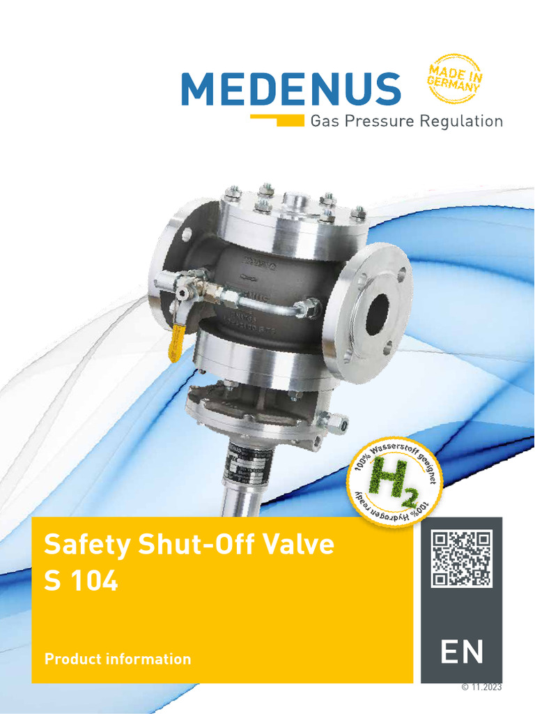 Medenus Safety Shut Off Valve PI - S104 - EN - FP3 - Klein | PDF ...