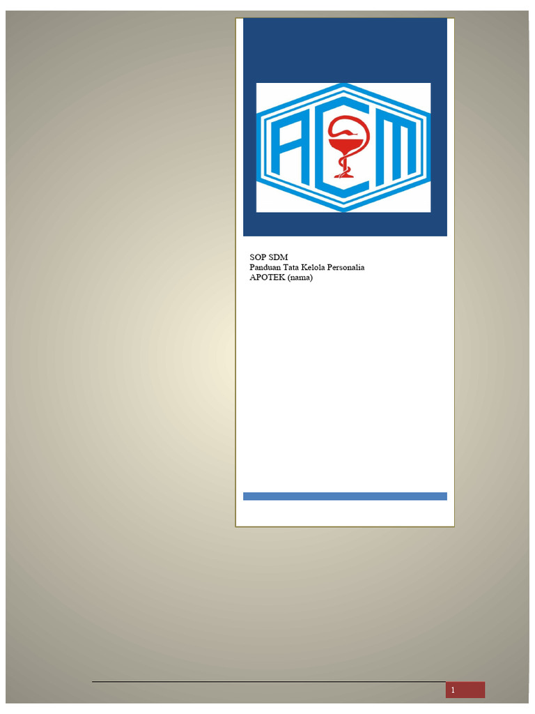 (Word) SOP SDM | PDF