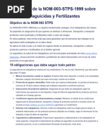Nom 003 STPS 1999 | PDF | Pesticida | Fertilizante