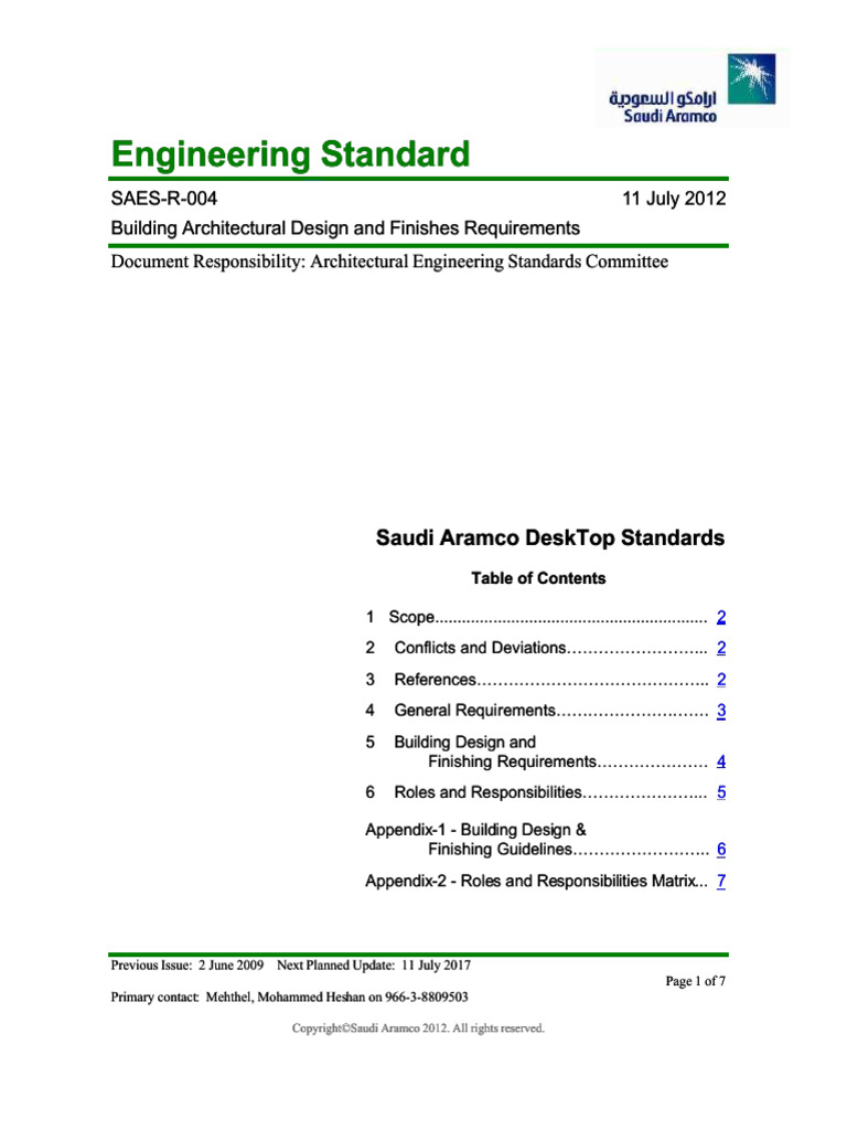 SAES-R-004 | PDF
