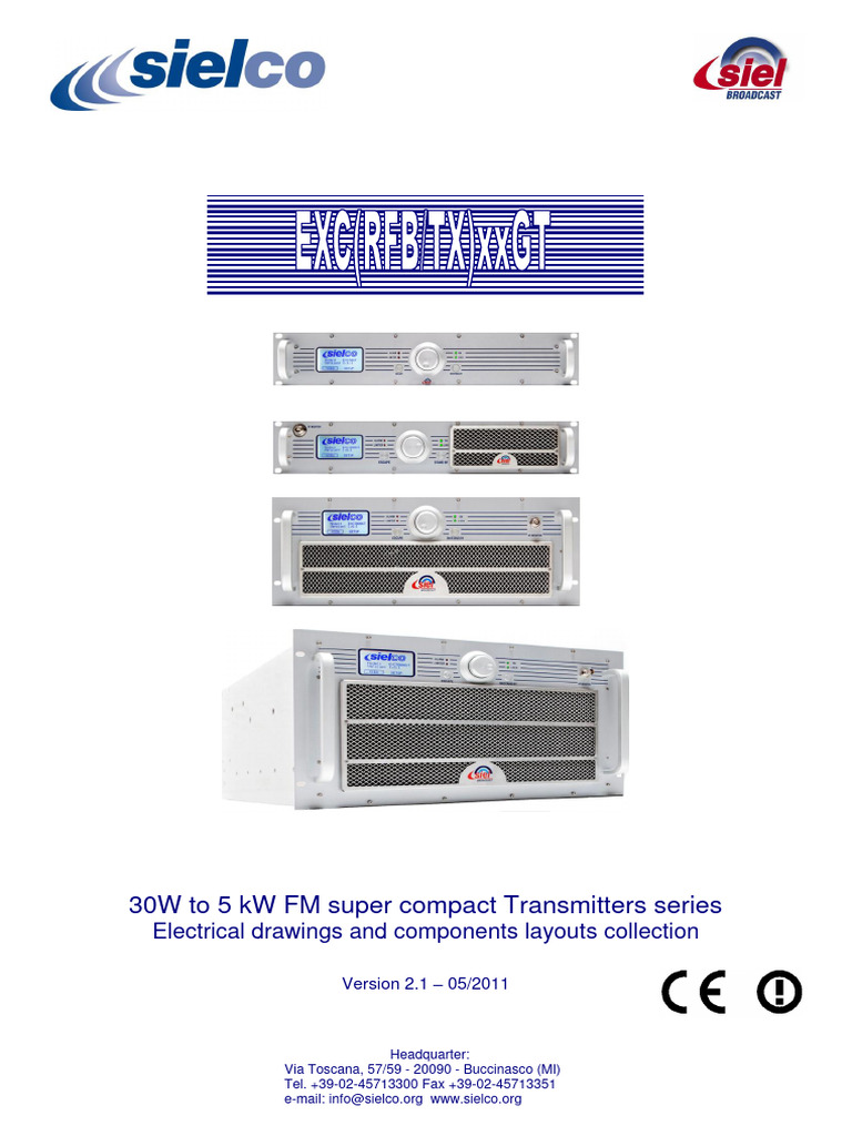 SIELCO EXC - RF - TX-GT - Schematics and Components | PDF | Amplifier ...
