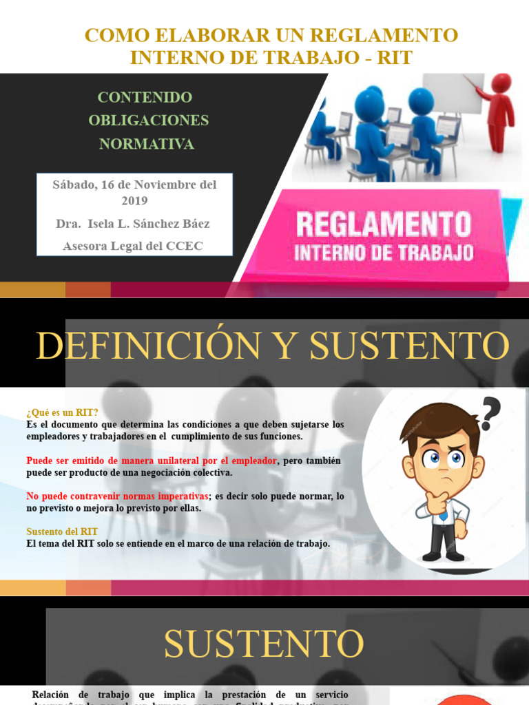 Reglamento Interno de Trabajo Modelo 2 1 | PDF