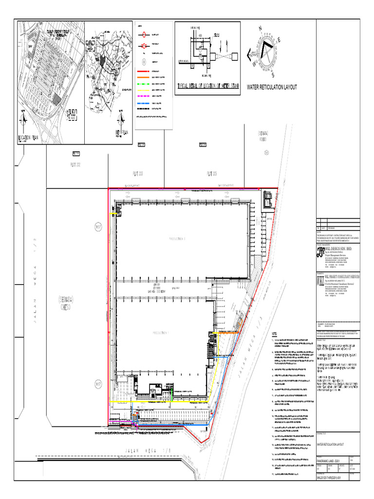 Water Reticulation Layout: Jelutong | PDF