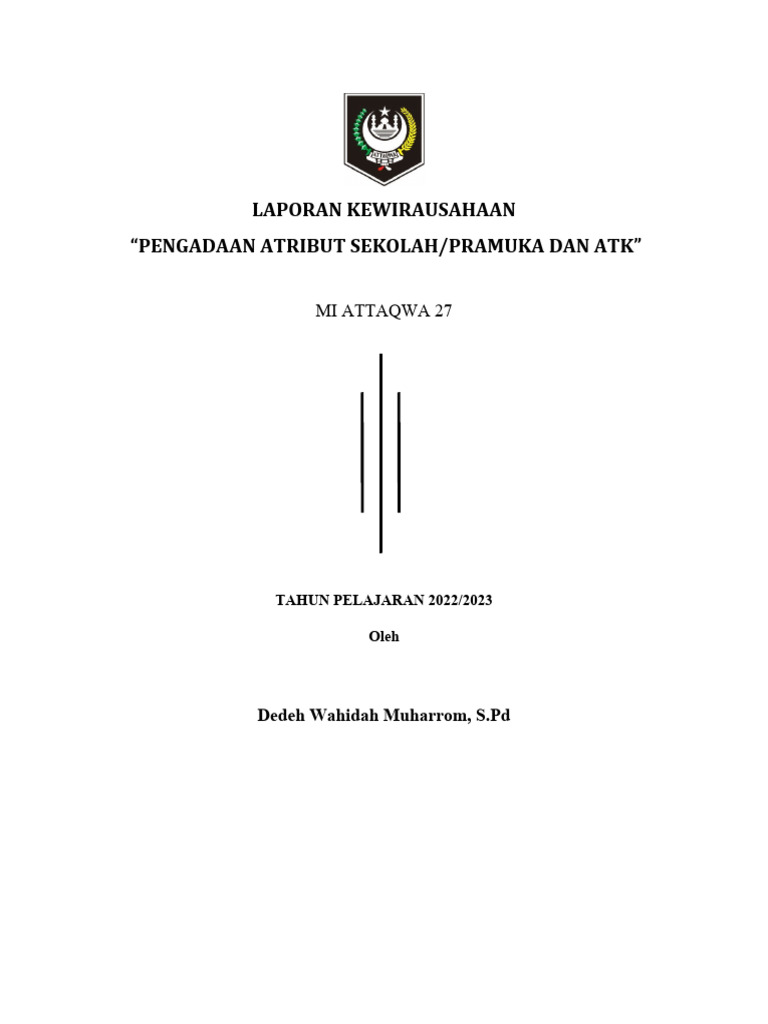 Laporan Pengadaan Atk | PDF