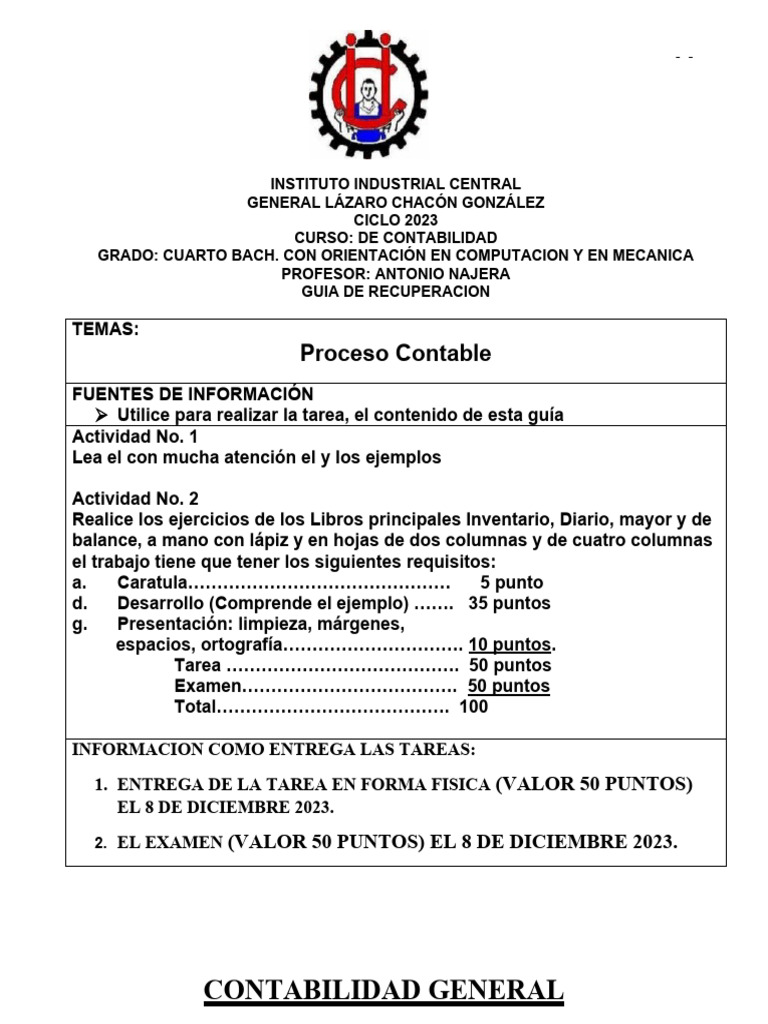 Contabilidad General | PDF | Contabilidad | Estado financiero