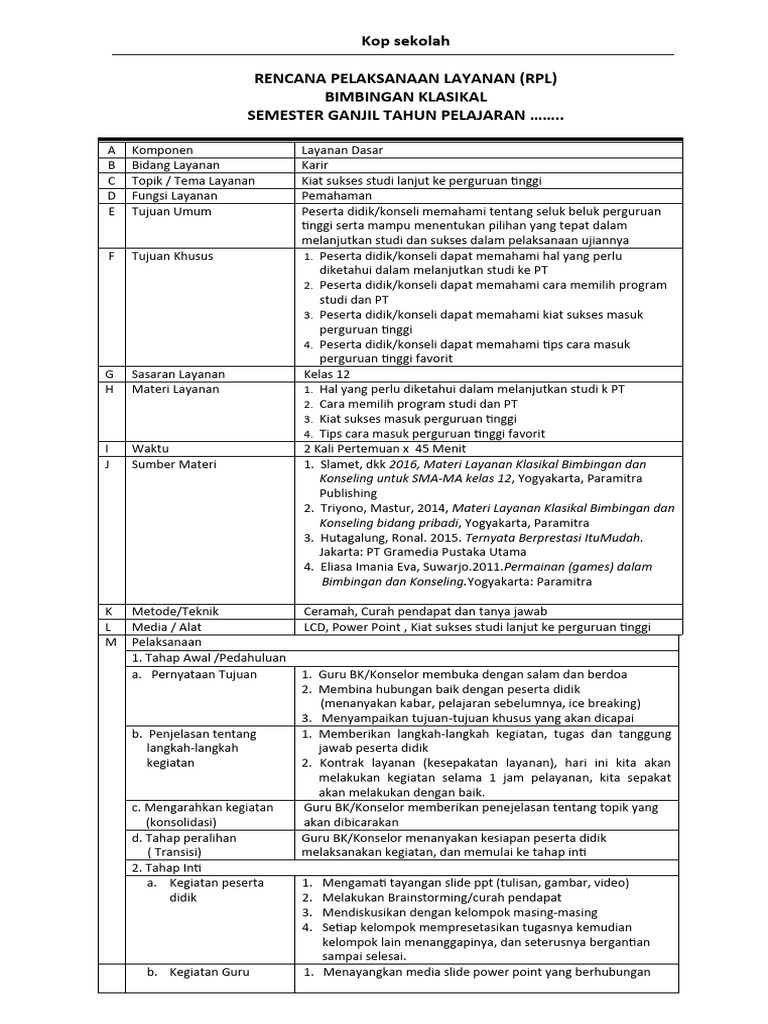 RPL Kiat Sukses Studi Lanjut Ke PT (Genap) | PDF | Bisnis | Seni