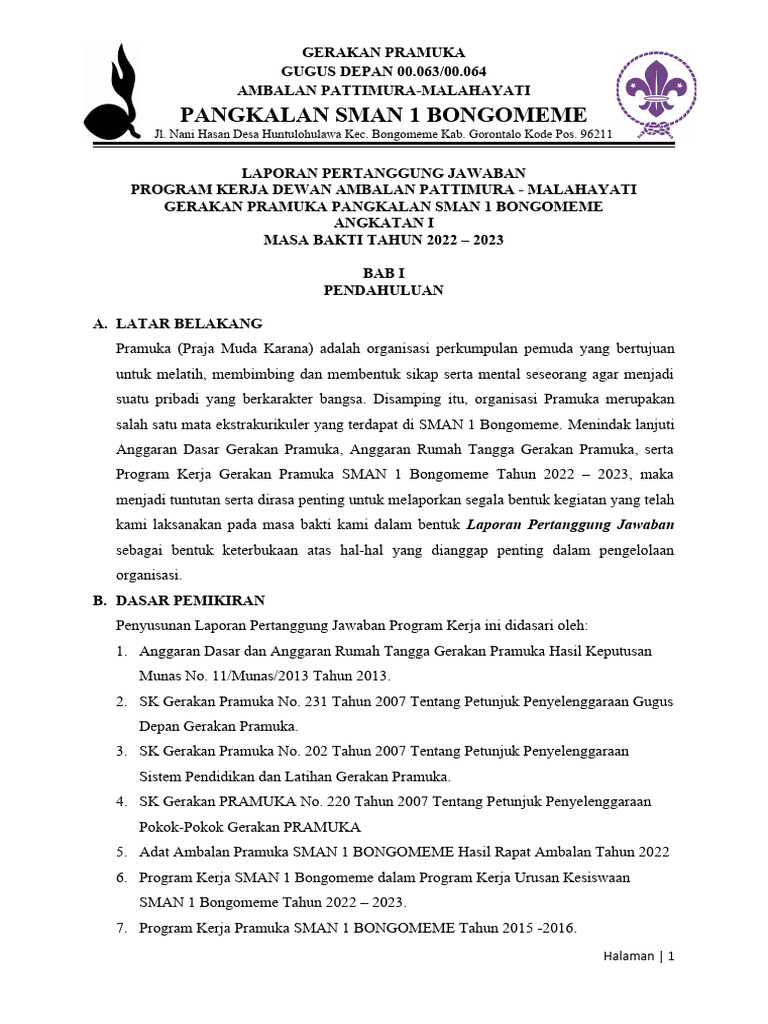 Laporan-Pertanggung-Jawaban Ambalan | PDF
