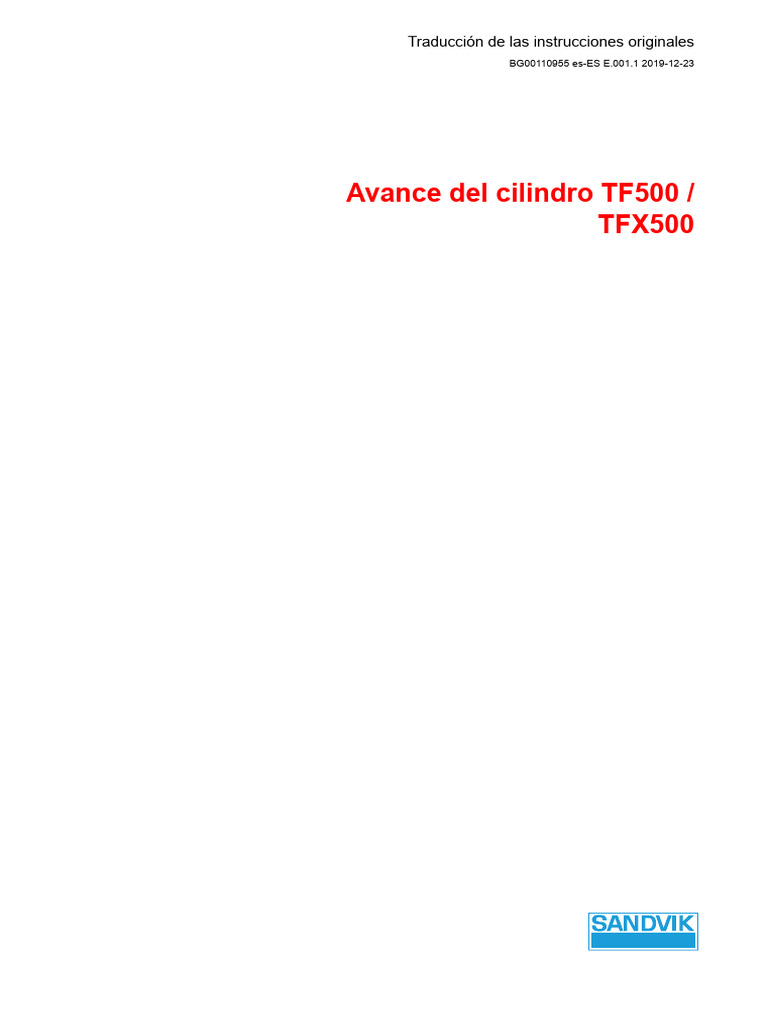 S04-1 Drill Feed TF500-TFX500 (E) SP | PDF | Tornillo | Pistón