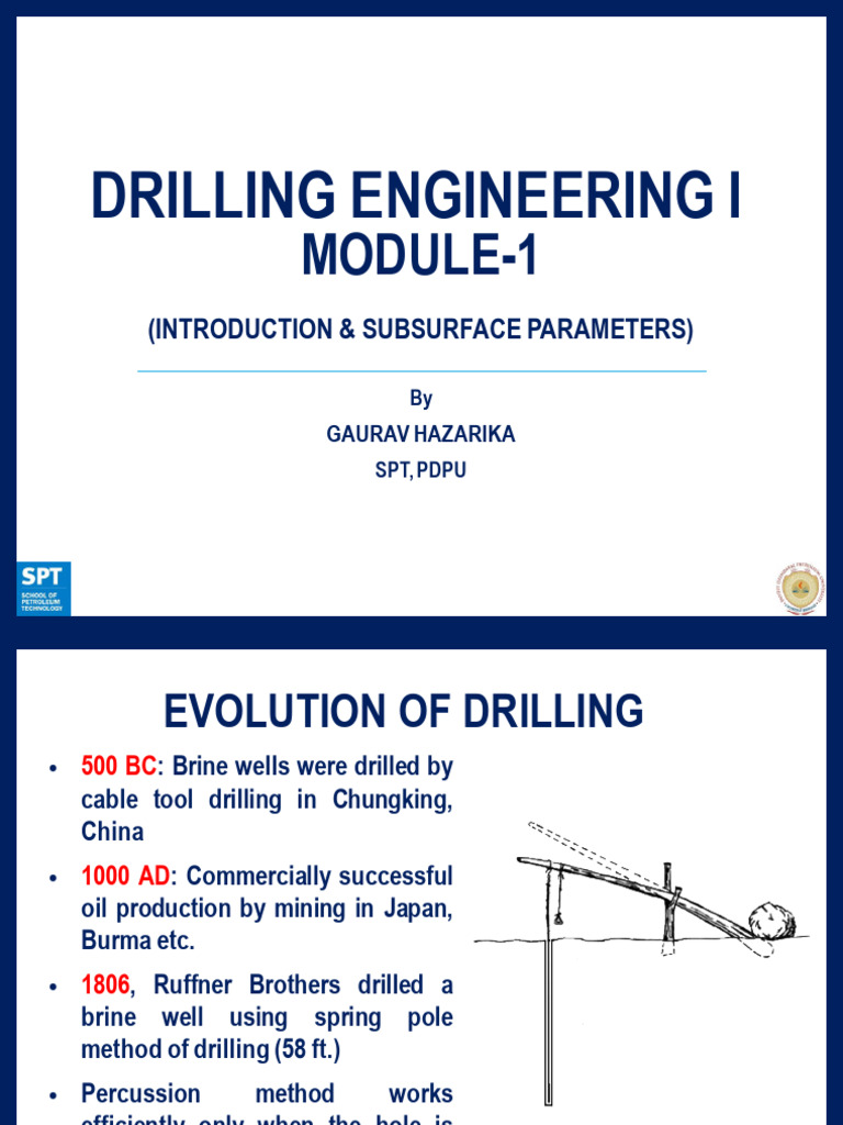 DE Module 1 | PDF | Oil Well | Petroleum Reservoir