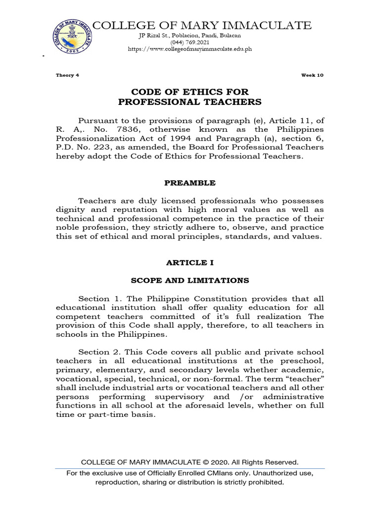 Learning Point Sheets Week 10 | PDF | Teachers | Dignity