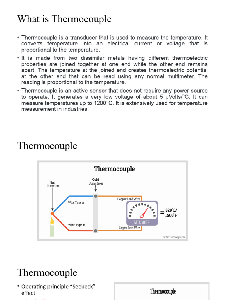 Thermocouple | PDF