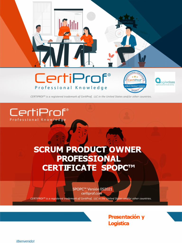 Material - PO - Profesor - SPOPC™ (PPT PROFE) | PDF | Scrum (desarrollo ...