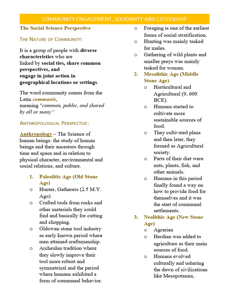 The Social Science Perspective | PDF