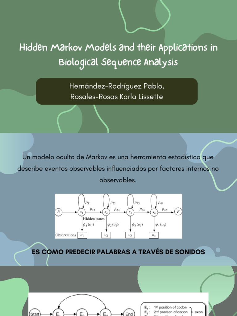 Hidden Markov Models and Their Applications in Biological Sequence Analysis | PDF | Probabilidad ...