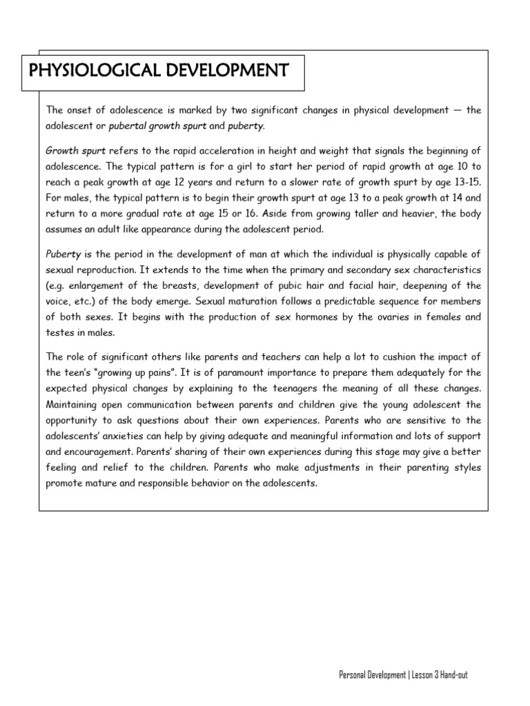 Developmental Stages | PDF | Wellness