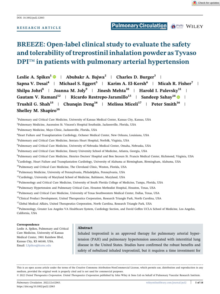 Open Label Clinical Study To Evaluate The Safety and Tolerability of ... Open Label Clinical Study To Evaluate The Safety and Tolerability of ...