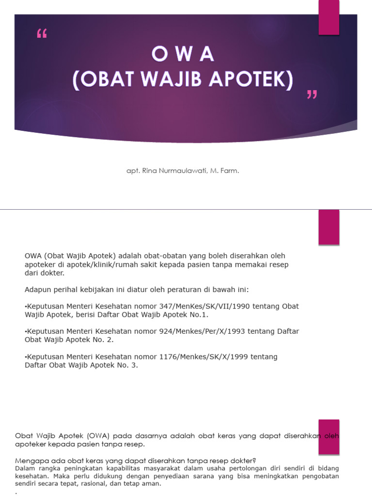 Swamedikasi Owa | PDF