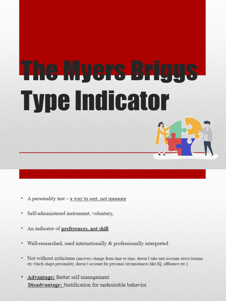 The Myers Briggs Type Indicator | PDF | Thought | Scientific Theories