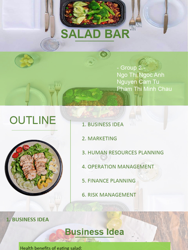 Group 2_Salad Bar Slide | PDF | Marketing | Business