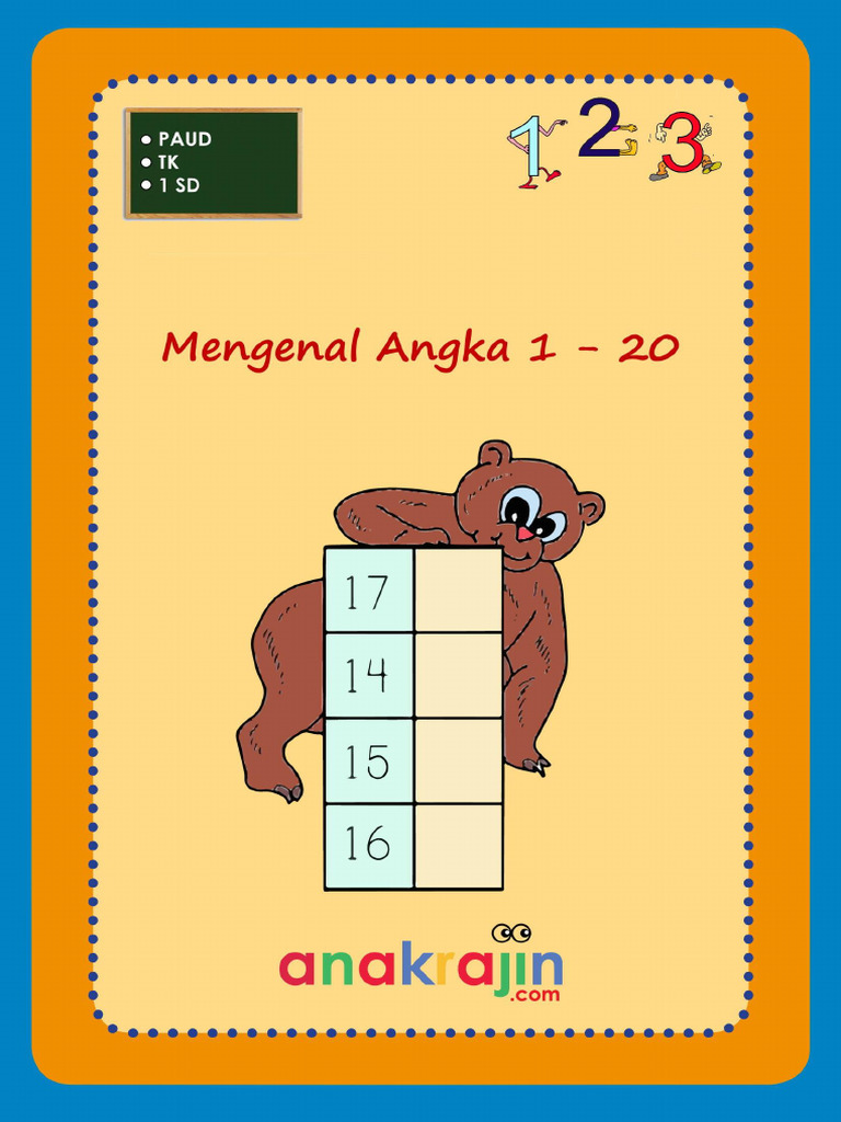 Buku Mengenal Angka 1 20 | PDF