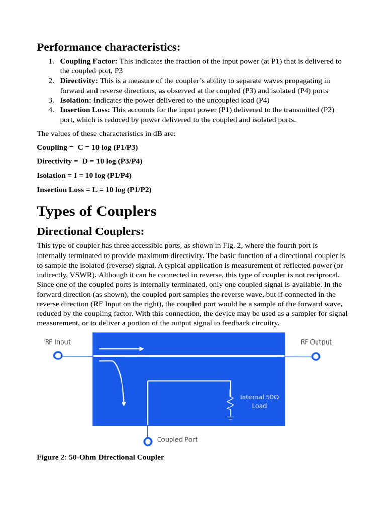 Directional Coupler - Theory-Application | PDF | Electromagnetism ...