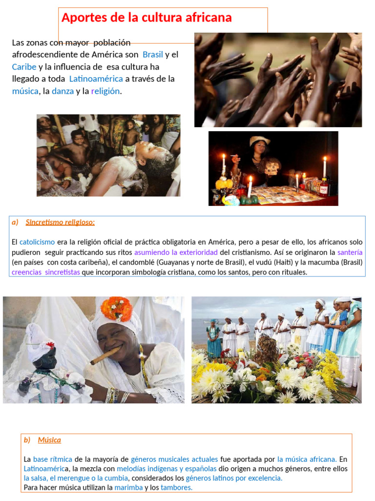Aportes de La Cultura Africana | PDF | Ciencias sociales
