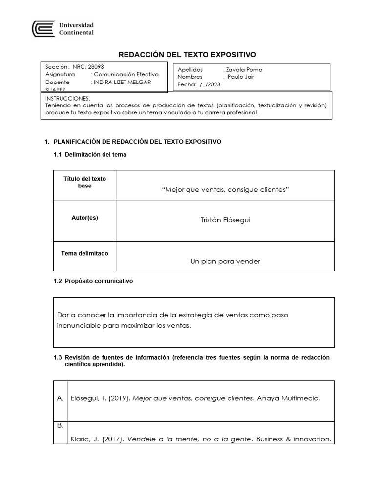 Formato de Redacción Del Texto Expositivo | PDF | Marketing | Mercado ...