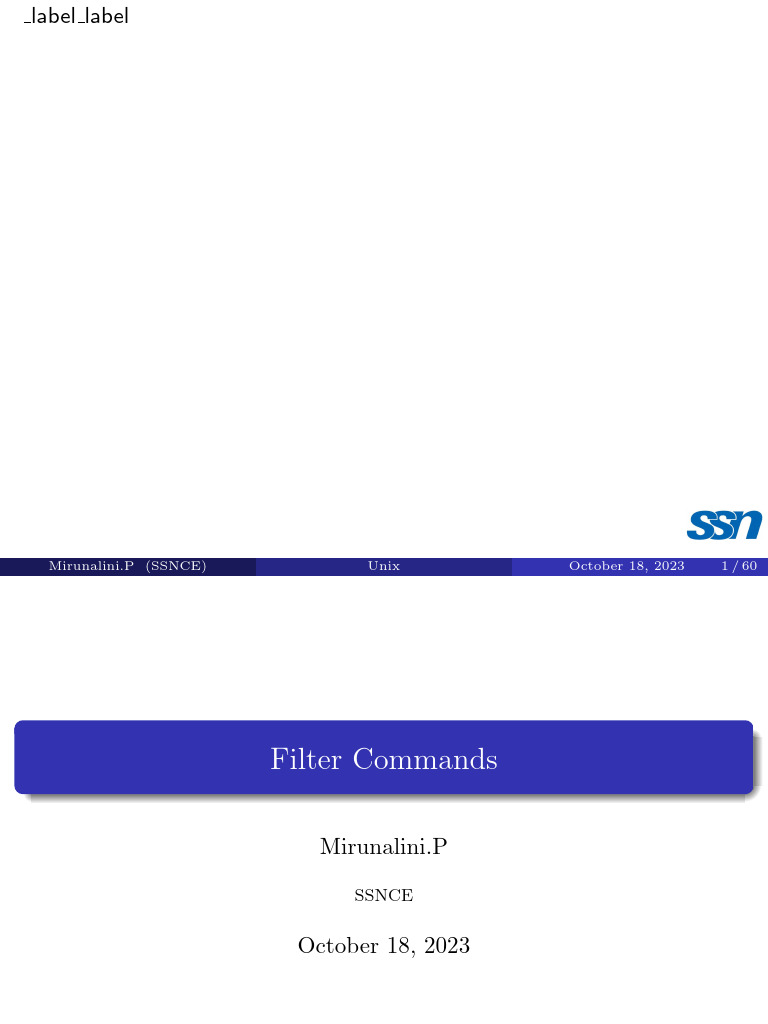 Filters Final | PDF | Input/Output | Information Technology Filters Final | PDF | Input/Output | Information Technology