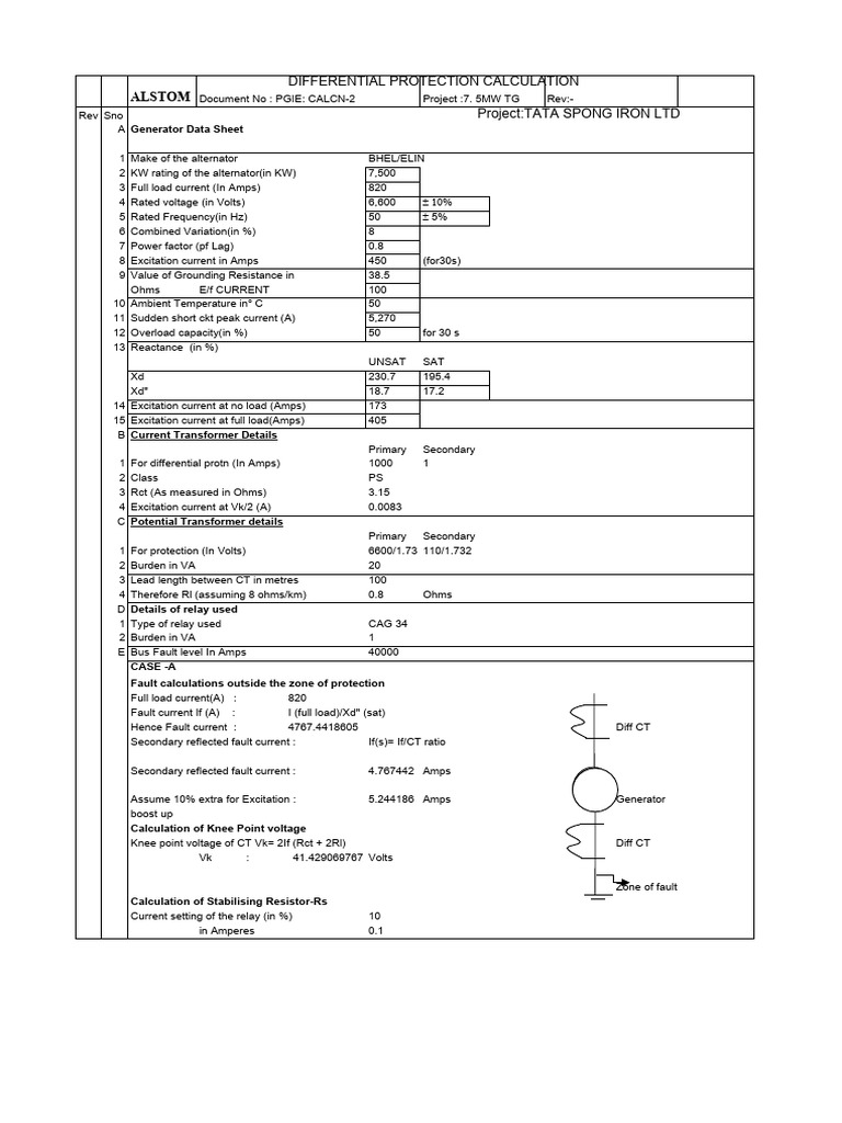 CT Calculation - Fltcal | PDF | Electric Power | Electrical Engineering