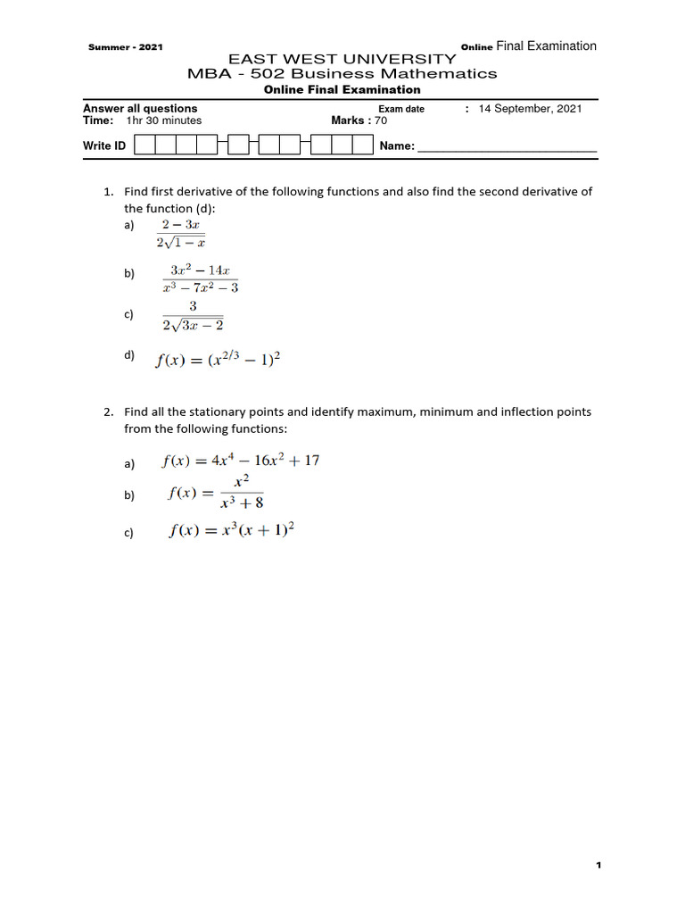 Final 2021-Summer | PDF | Computers