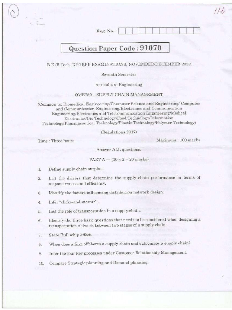 SCM old QN PAPERs (1) | PDF