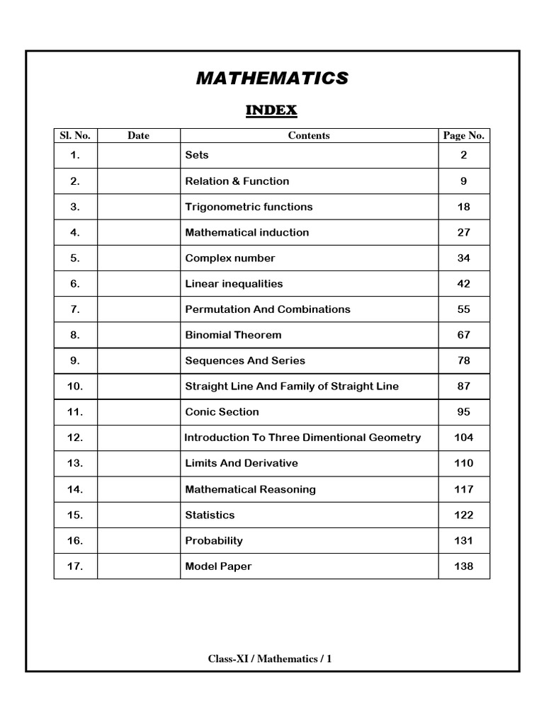 LC-Mathematics-XI (2020-21) | PDF | Set (Mathematics) | Function ...