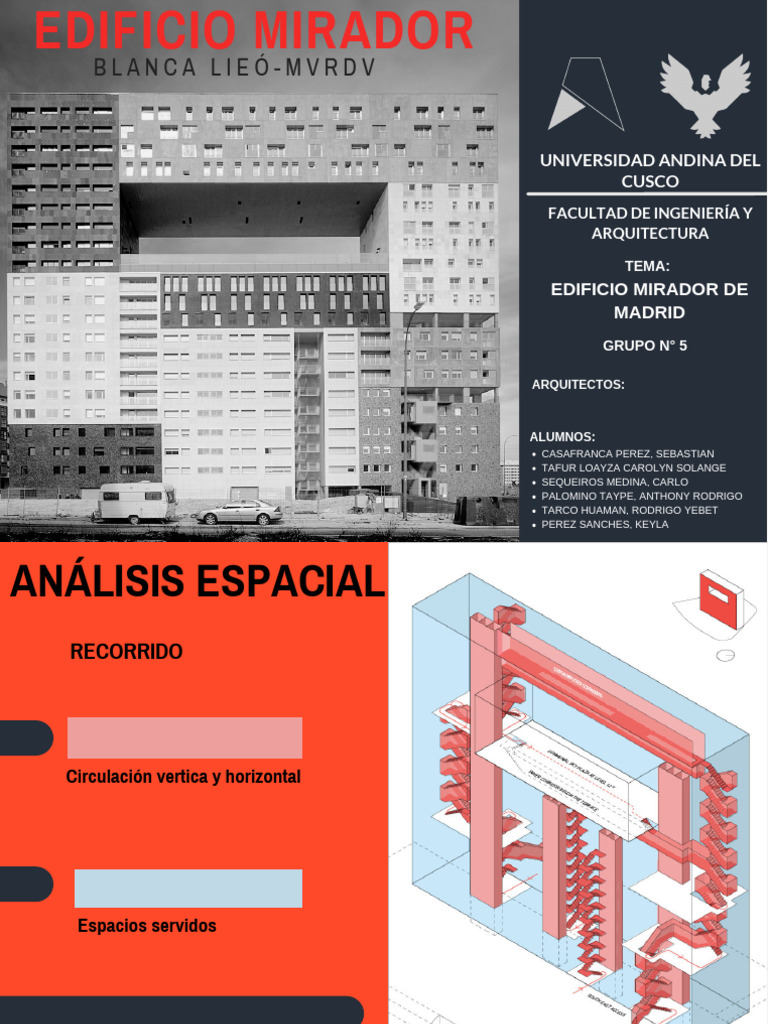Edificio Mirador de Madrid Grupo 6 | Descargar gratis PDF | Madrid | Comedor