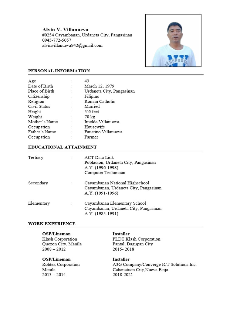 Alvin Resume | PDF