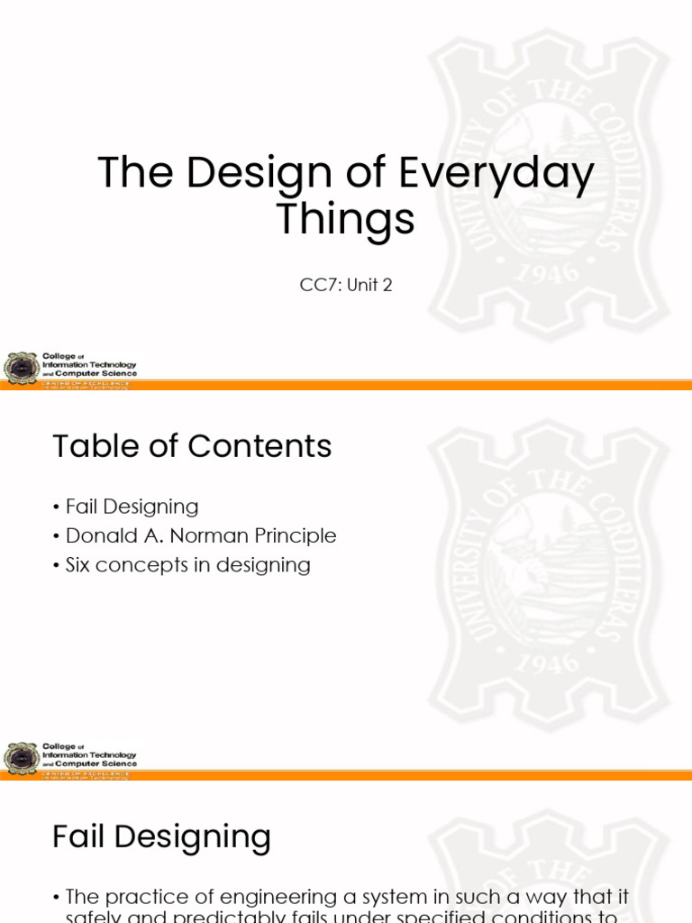 Unit 2 - Design of Everyday Things | PDF