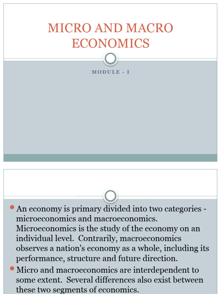Micro and Macro Economics | PDF | Business