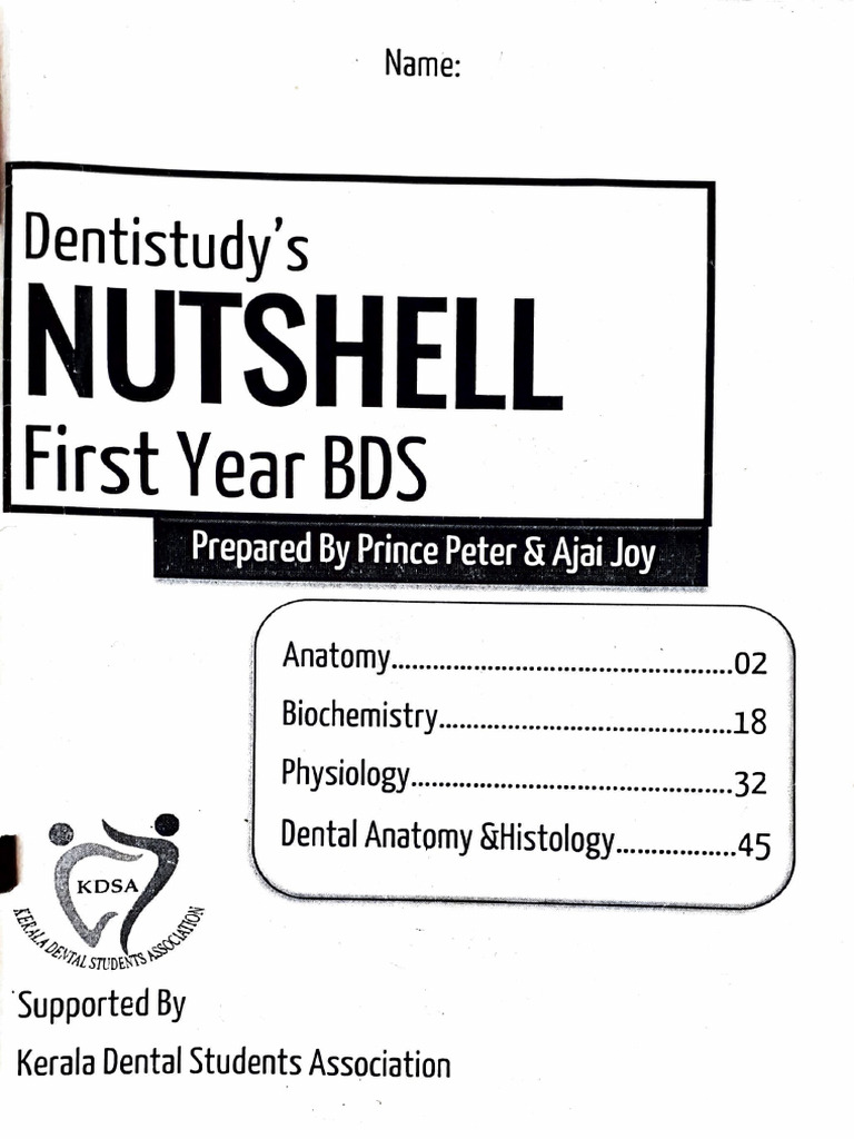 Nutshell First BDS | PDF