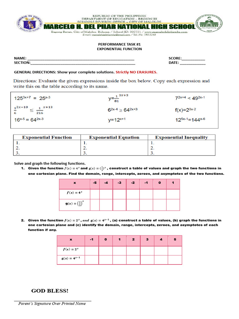 Kami Export - PETA-EXPONENTIAL-FUNCTION | PDF | Teaching Methods ...